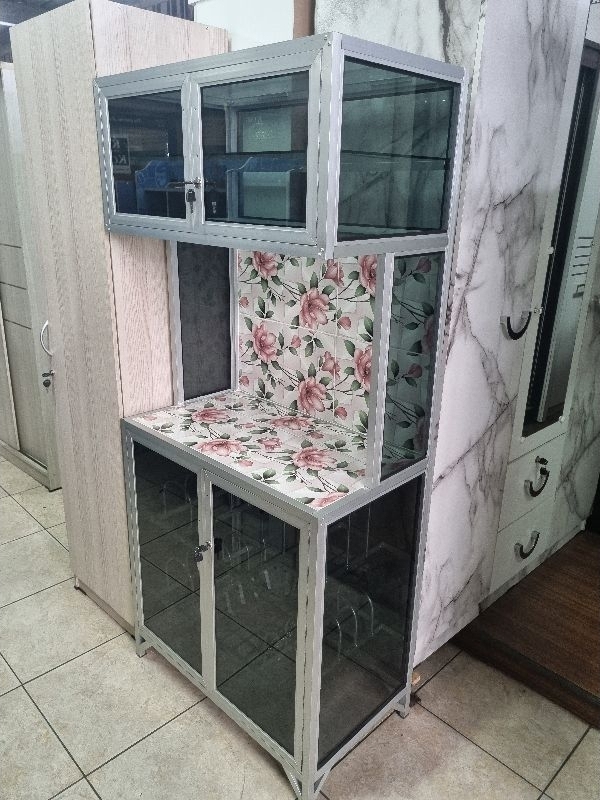Jual LEMARI ALUMINIUM KACA / LEMARI PRIRING ALUMINIUM/MEJA KOMPOR ...