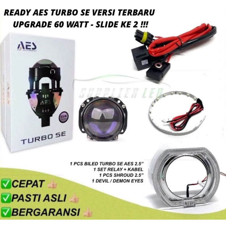 Jual KODE O2M8 VERSI 6W PAKET PNP Biled Bullaes Turbo SE 25 Inch WST GEN 3 | Shopee Indonesia