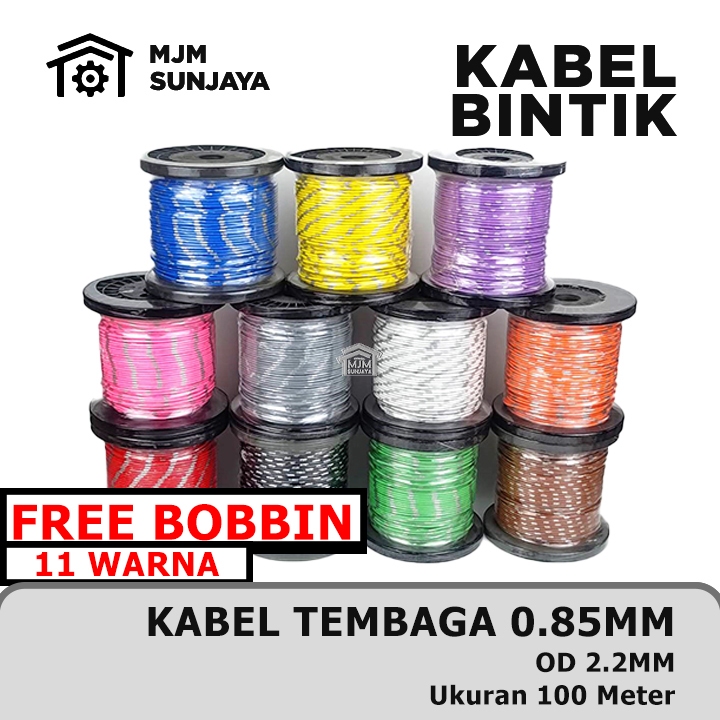 Jual KABEL BINTIK SERI AVS 0.85MM x 100M KABEL BODY / KABEL OTOMOTIF ...