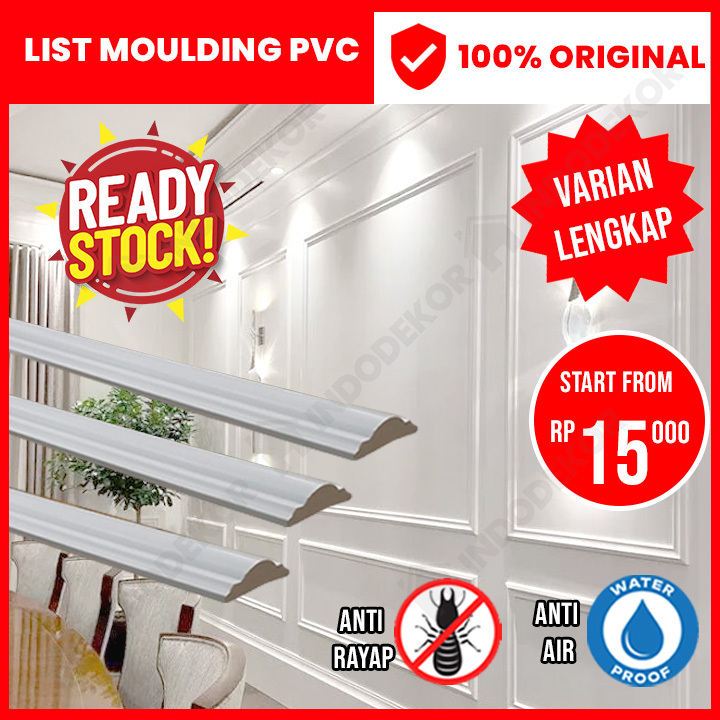 Jual List Wall Moulding PVC - List Dinding / Lis Profil Dinding ...