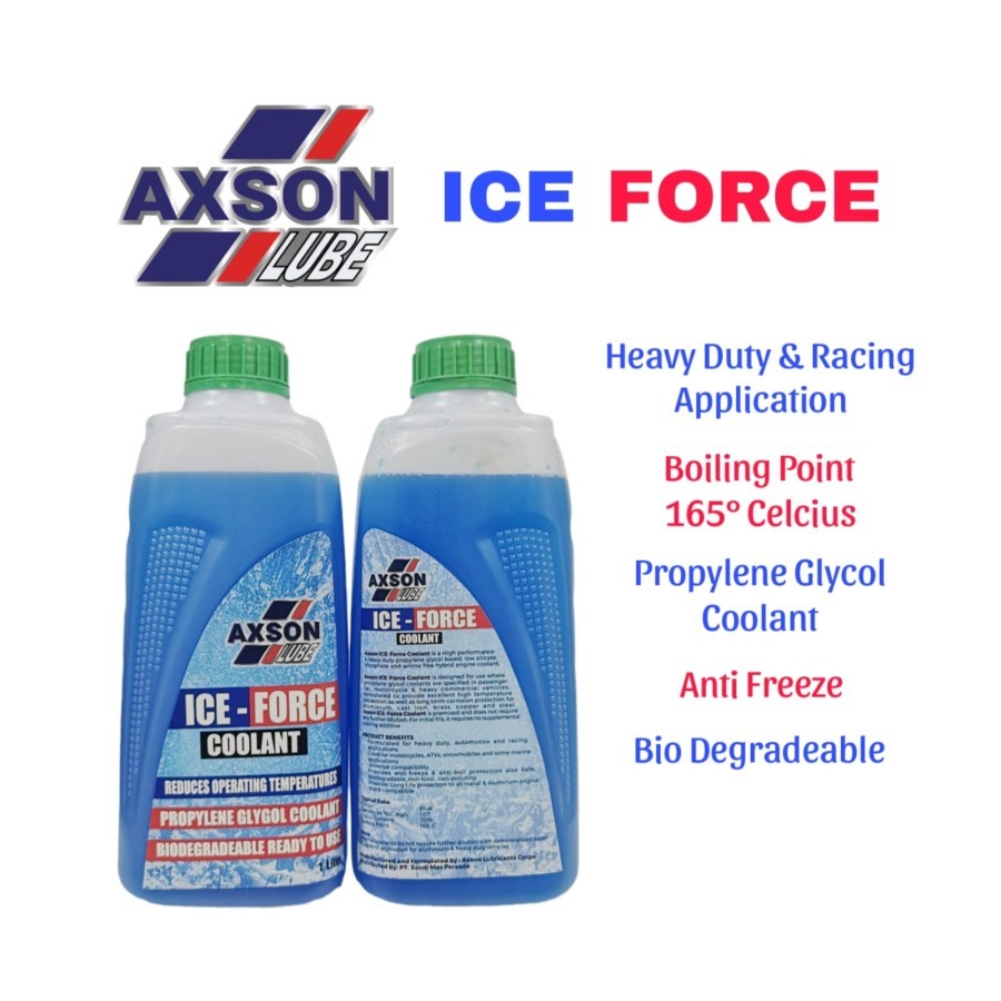 Jual AXSON ICE FORCE COOLANT - CAIRAN PENDINGIN MESIN ENGINE RADIATOR ...