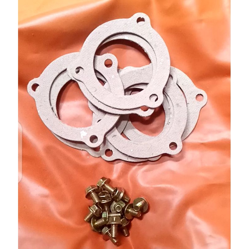 Jual 3 baut dan gasket perpack packing pack knalpot satria fu standar ...