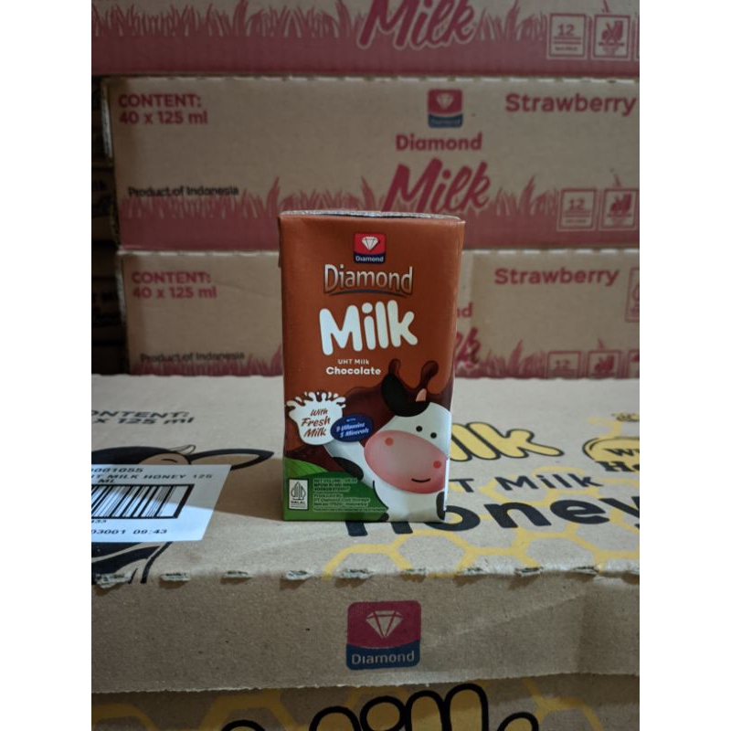 Jual susu uht diamond 125ml rasa coklat | Shopee Indonesia