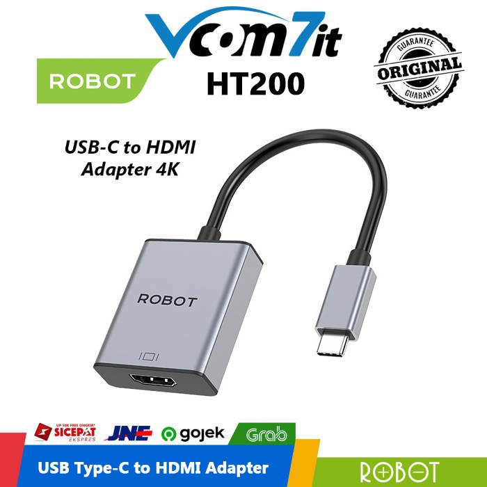 Jual Robot HT200 HT300 Converter USB-C to HDMI / VGA Adapter 1080p ...