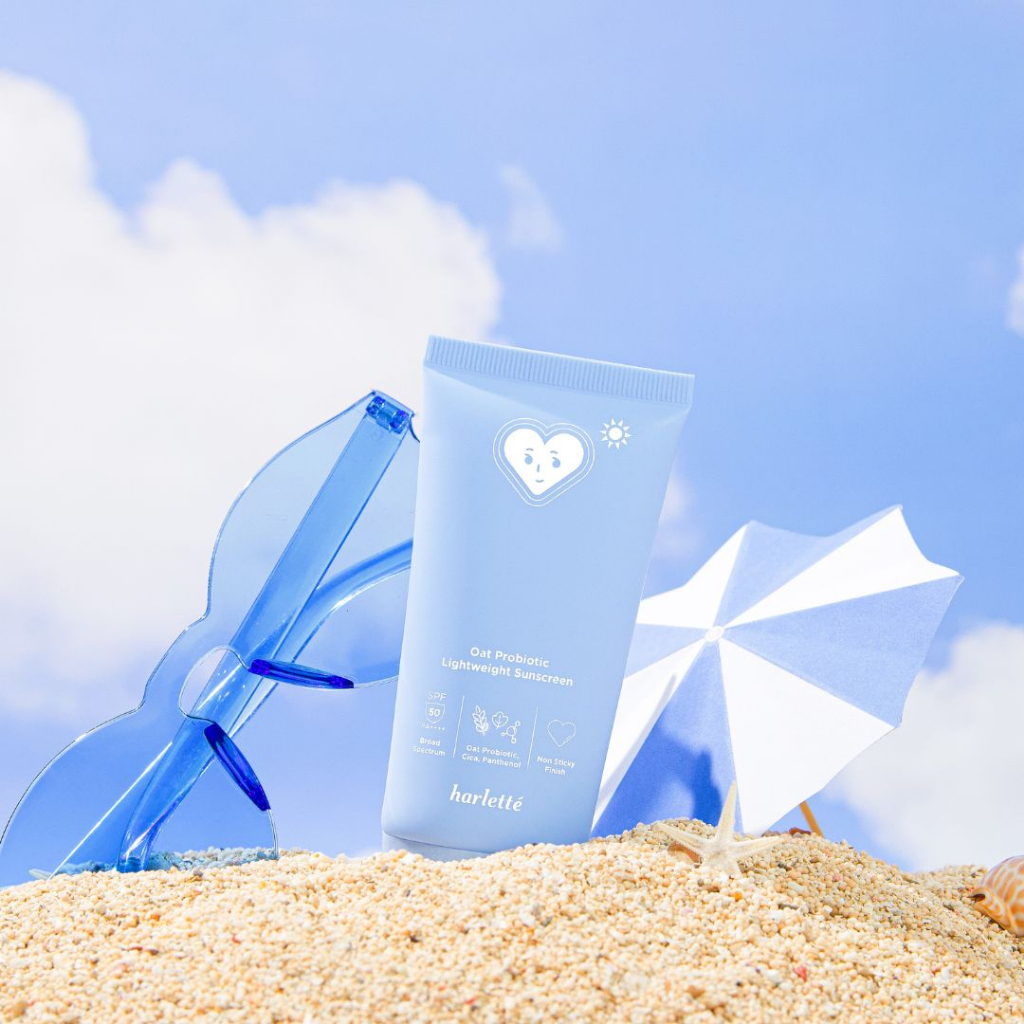 Jual HARLETTE Oat Probiotic Lightweight Sunscreen SPF 50 PA ...