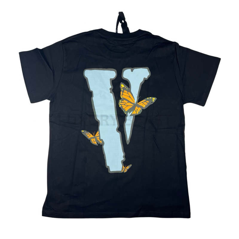 Jual Vlone Butterfly Blue Tshirt Black 100% Original Authentic | Shopee ...