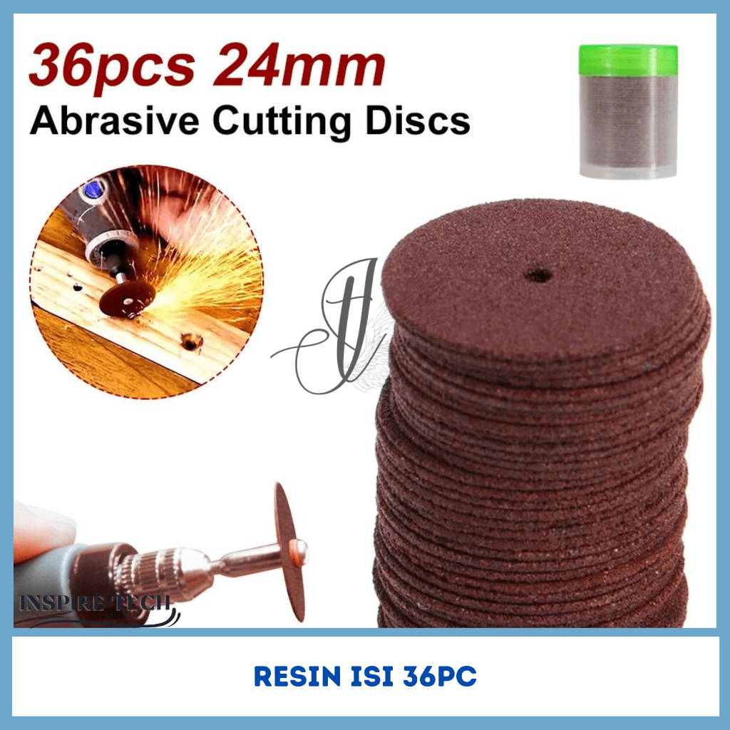 Jual MATA GERINDA RESIN ISI 36PC+BATANG Cutting Disc Rotary Tool Mesin ...