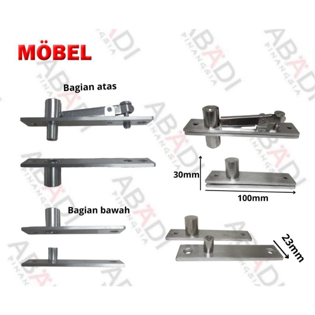 Jual Engsel Pivot Putar Stainless Pintu Besar EL-D 01 A | Shopee Indonesia