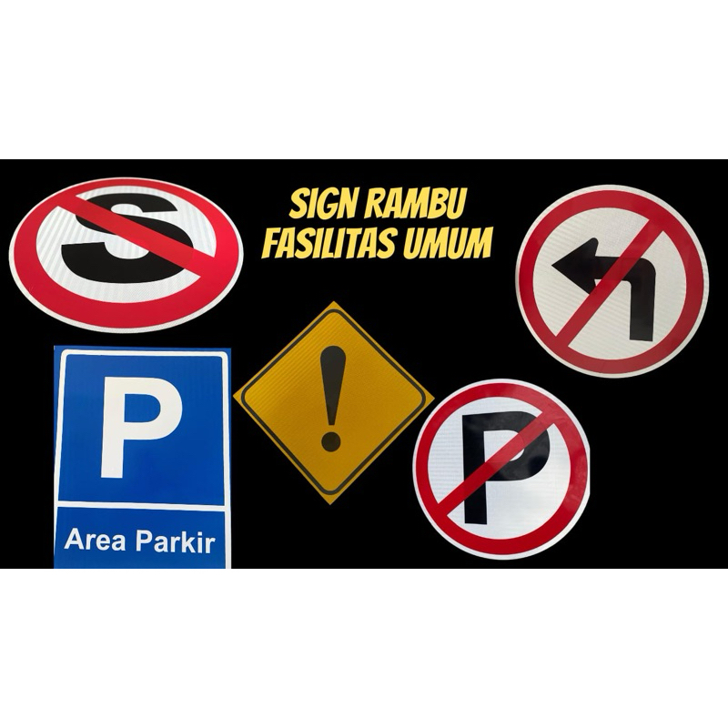Jual rambu dilarang parkir dilarang berhenti dilarang putar balik ...