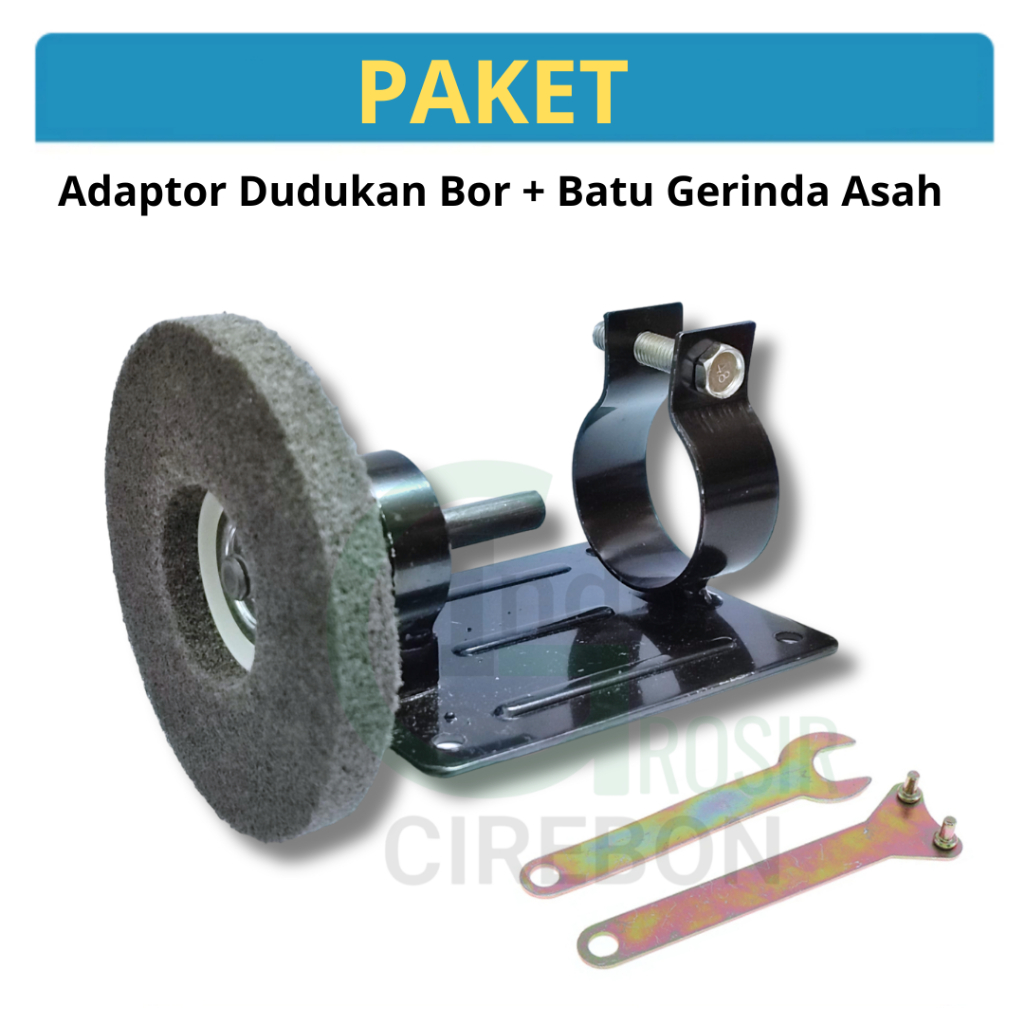 Jual PAKET 1 SET Adaptor Bor Meja + Non Woolen 4" ( Hitam ) Stan Drill ...