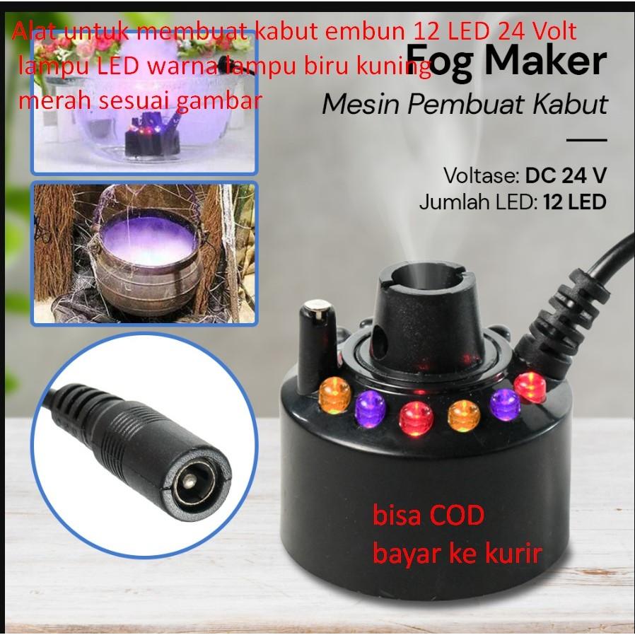 Jual Alat untuk membuat kabut embun 12 LED 24 Volt lampu LED warna ... Jual Alat untuk membuat kabut embun 12 LED 24 Volt lampu LED warna ...