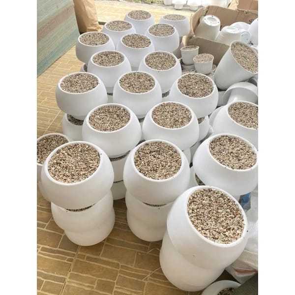 Jual POT BOLA + BUSA+BATU/ vas bunga / pot / tanaman hias/ bunga ...