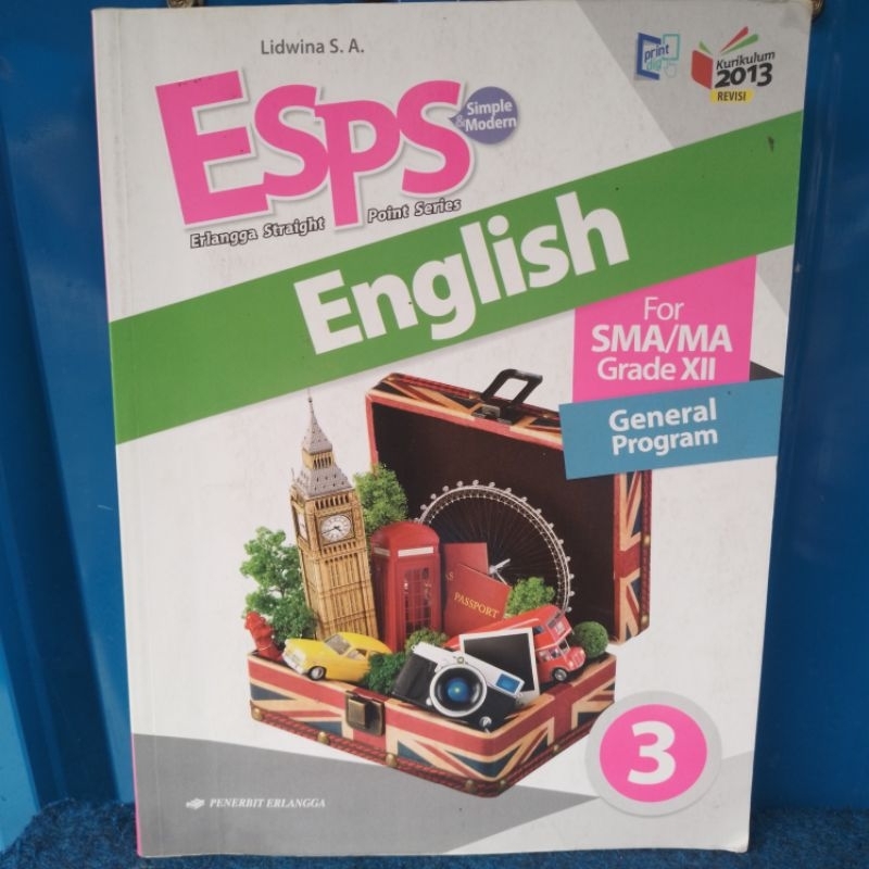 Jual BUKU ESPS ENGLISH KELAS 3-12-XII SMA REVISI | Shopee Indonesia