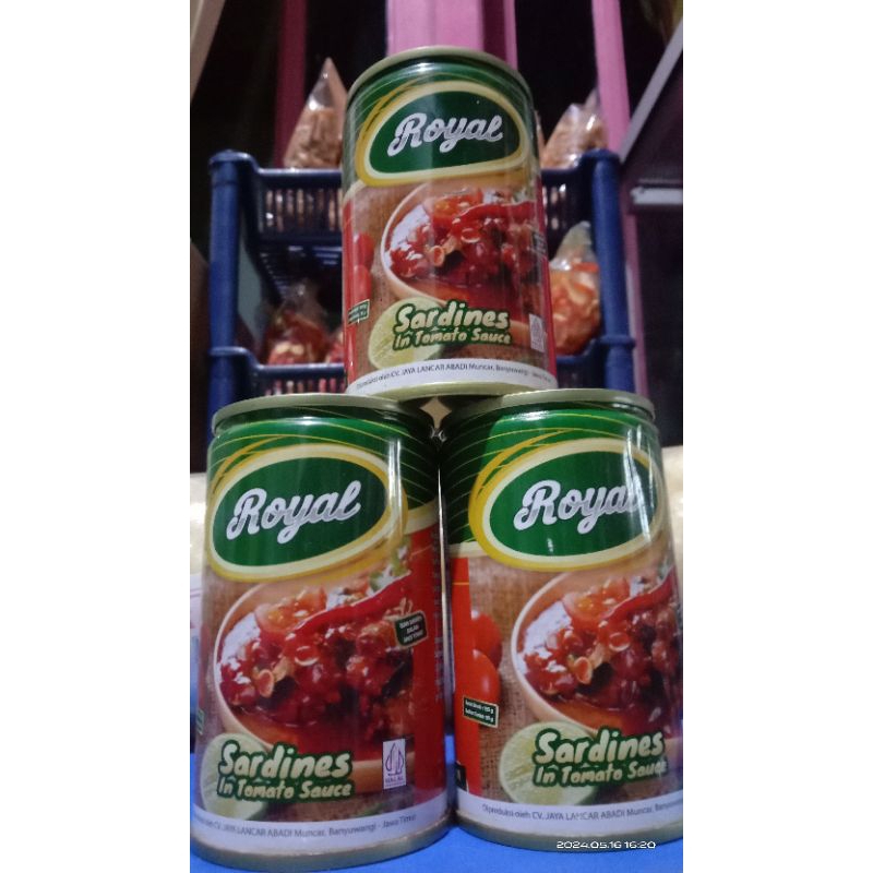 Jual SARDEN IKAN ROYAL / SARDINES IN TOMATO SAUCE / SARDEN TOMAT ...