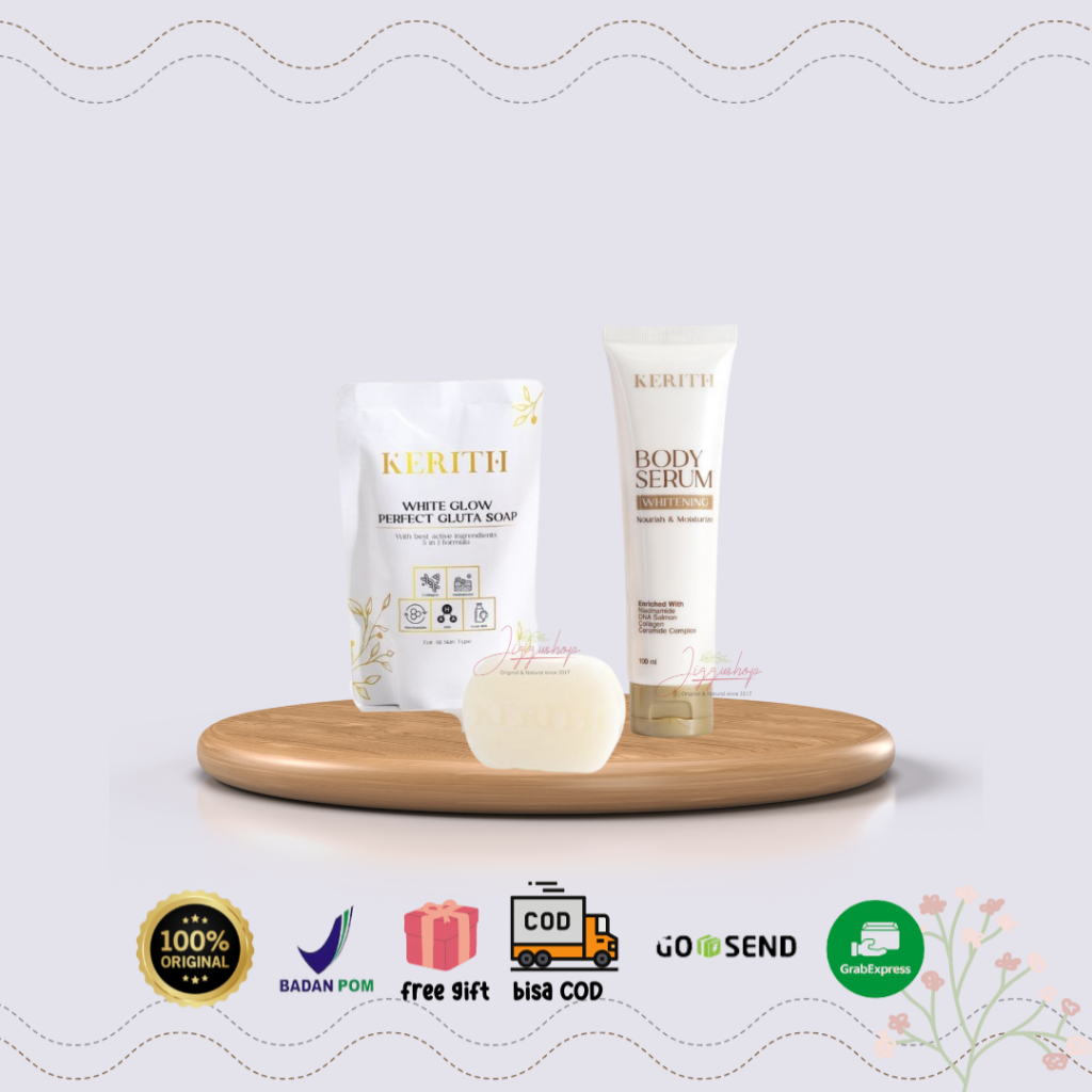 Jual KERITH WHITE GLOW PERFECT GLUTA SOAP - LOTION BODY SERUM WHITENING ...