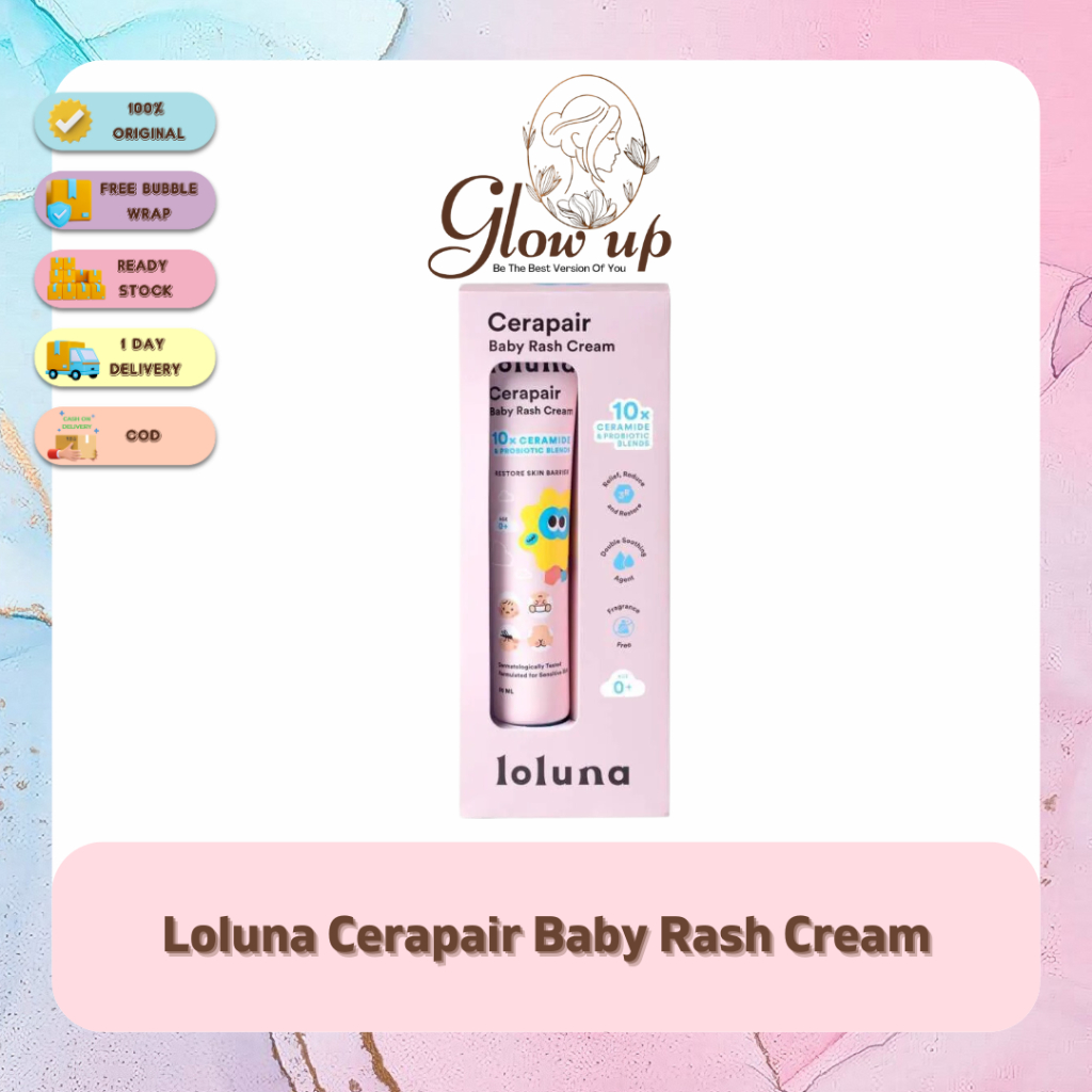 Jual Loluna Cerapair Baby Rash Cream 30ml - Krim anti ruam, iritasi dan ...