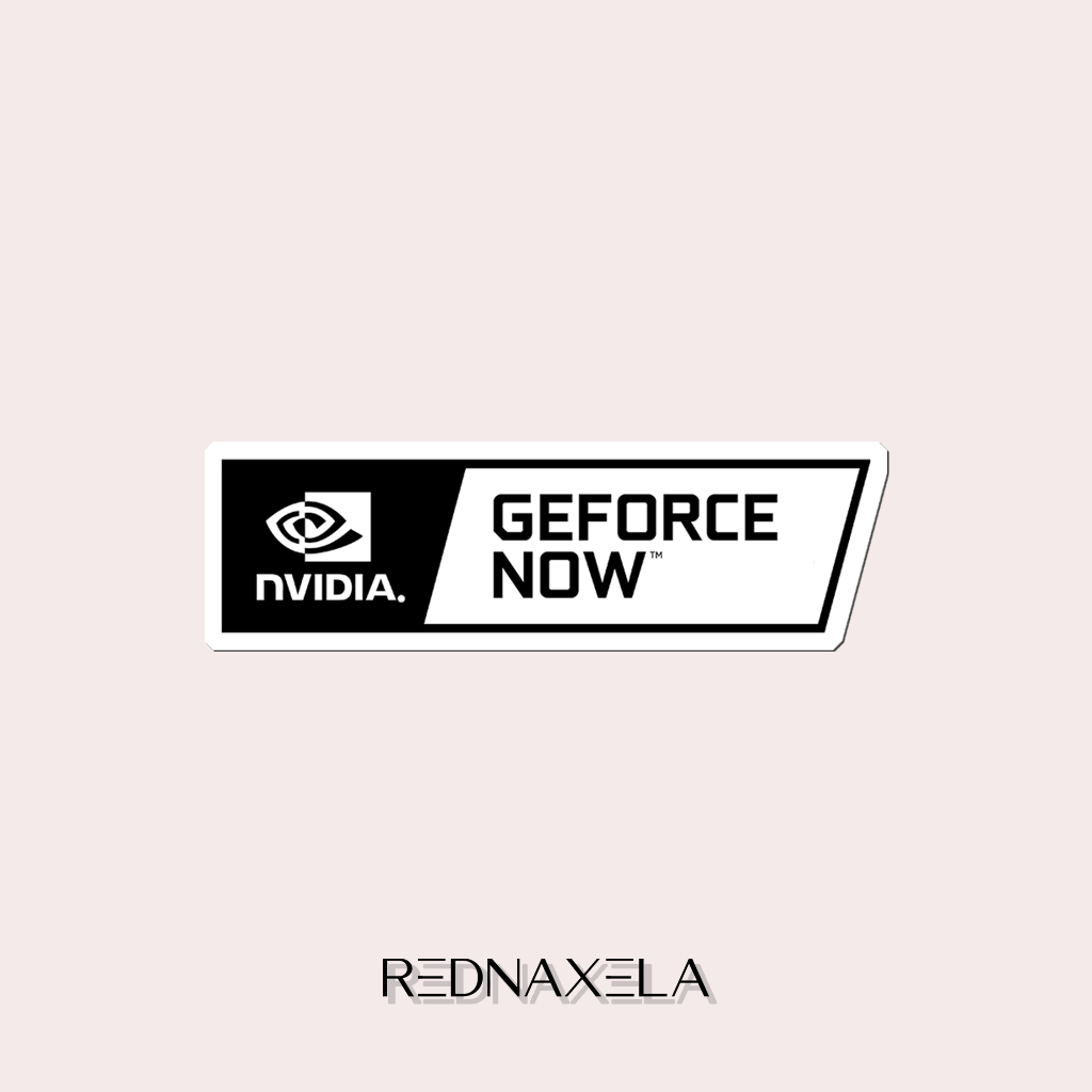 Jual Stiker Vinyl NVIDIA GEFORCE NOW Stiker Koper Outdoor Waterproof ...