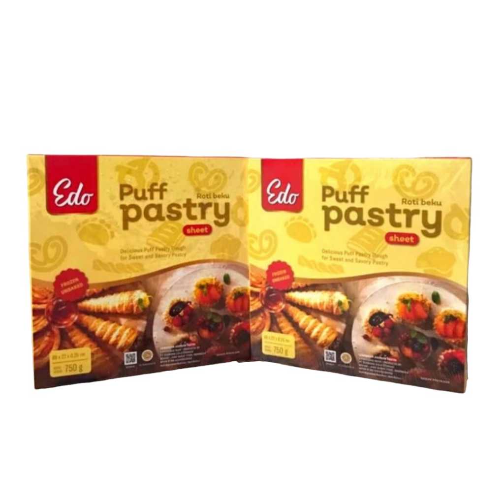 Jual Edo Puff Pastry Sheet/ Roti Beku Unbaked/ Adonan Roti 750gr ...