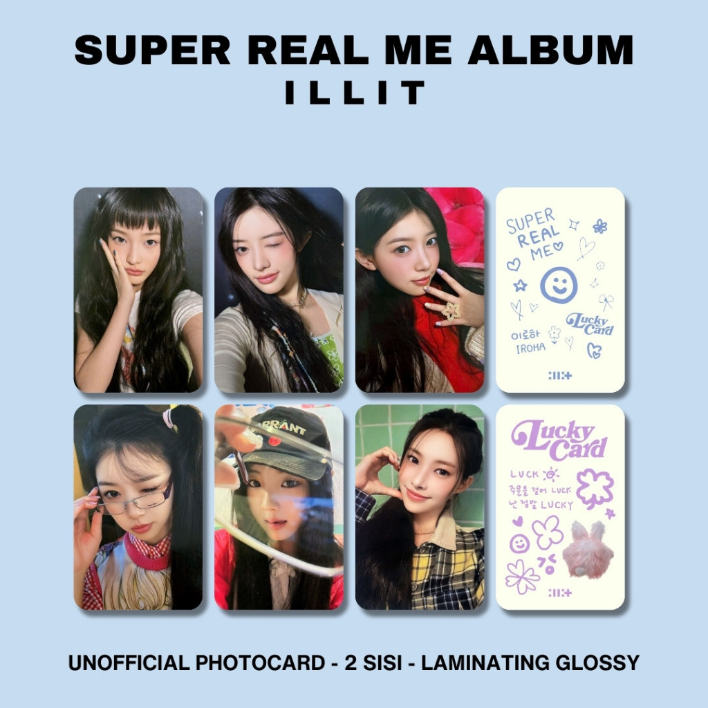 Jual photocard illit super real me album iroha minju moka wonhee yunah | Shopee Indonesia