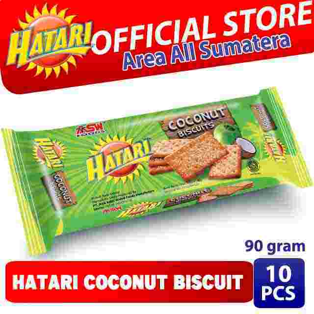 Jual Hatari Coconut Biscuits 90 gram ( 10 Pcs ) | Shopee Indonesia