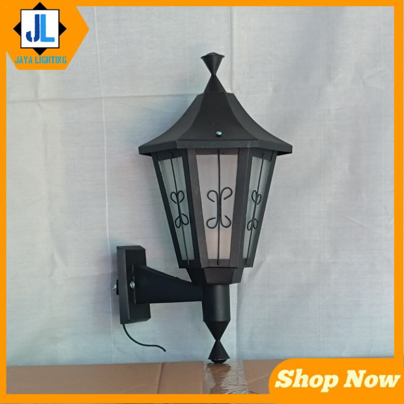 Jual lampu dinding klasik outdoor/lampu klasik minimalis black | Shopee ...