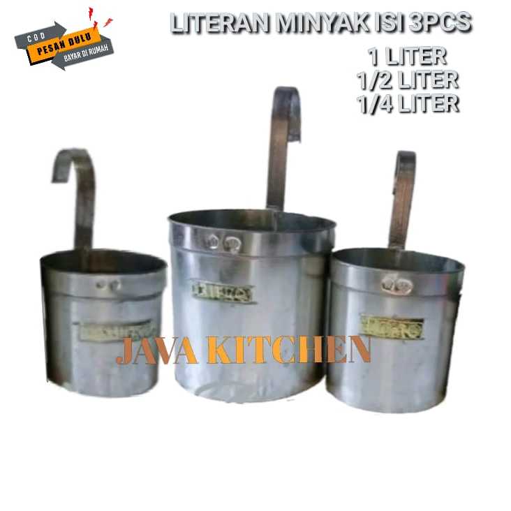 Jual Canting minyak / Literan minyak 1 Liter 1/2 Liter dan 1/4 Liter ...