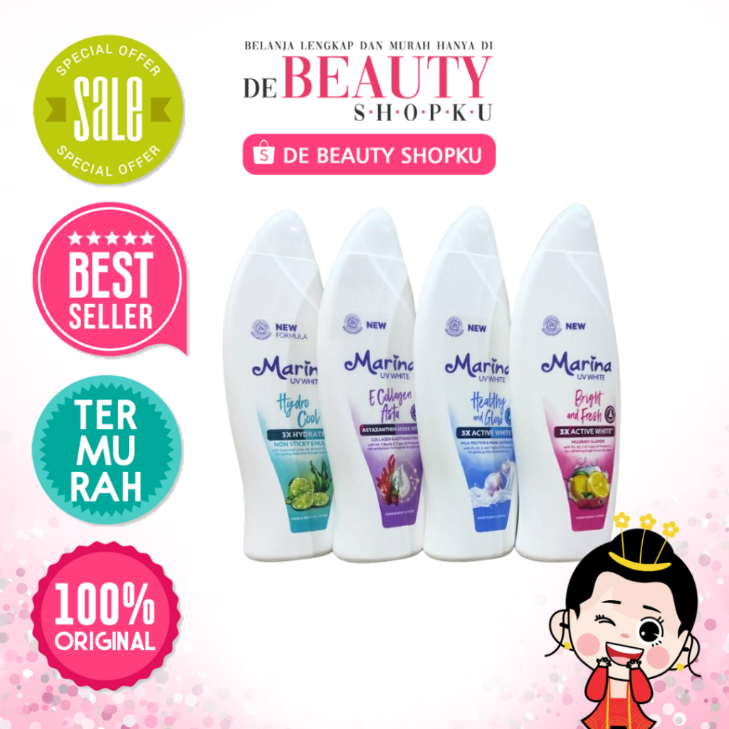Jual marina handbody lotion 460ml | Shopee Indonesia