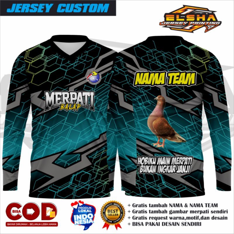 Jual JERSEY MERPATI BALAP BEBAS REQUEST DESAIN/JERSEY MERPATI BALAP ...