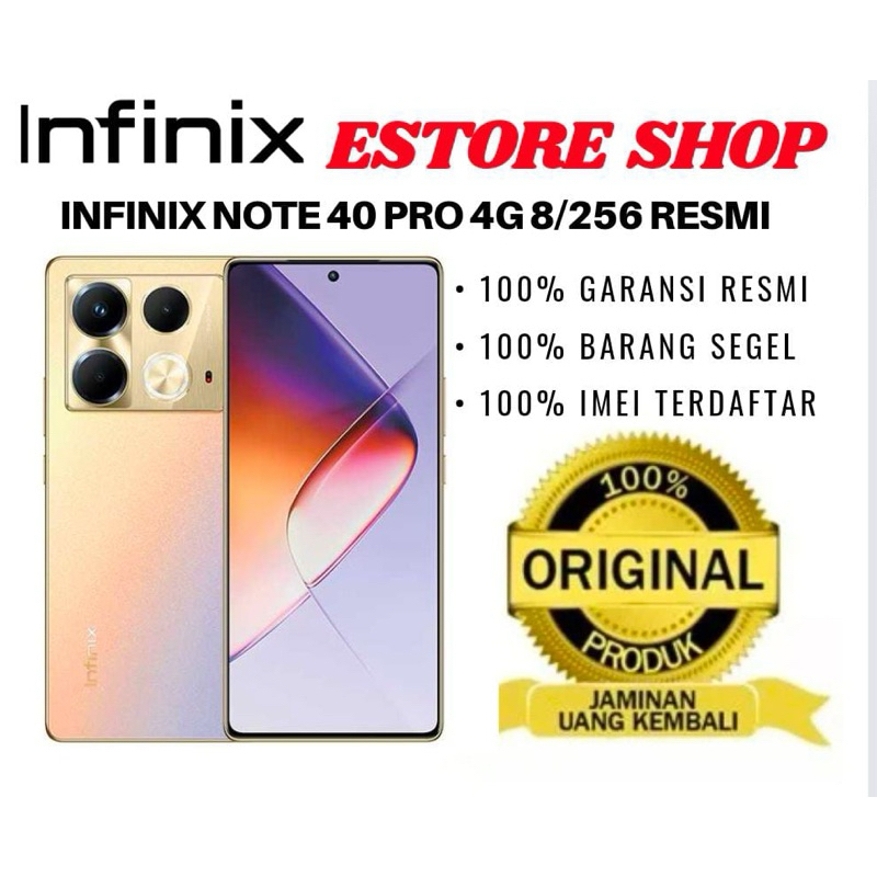Jual INFINIX NOTE 40 PRO 4G GARANSI RESMI | Shopee Indonesia