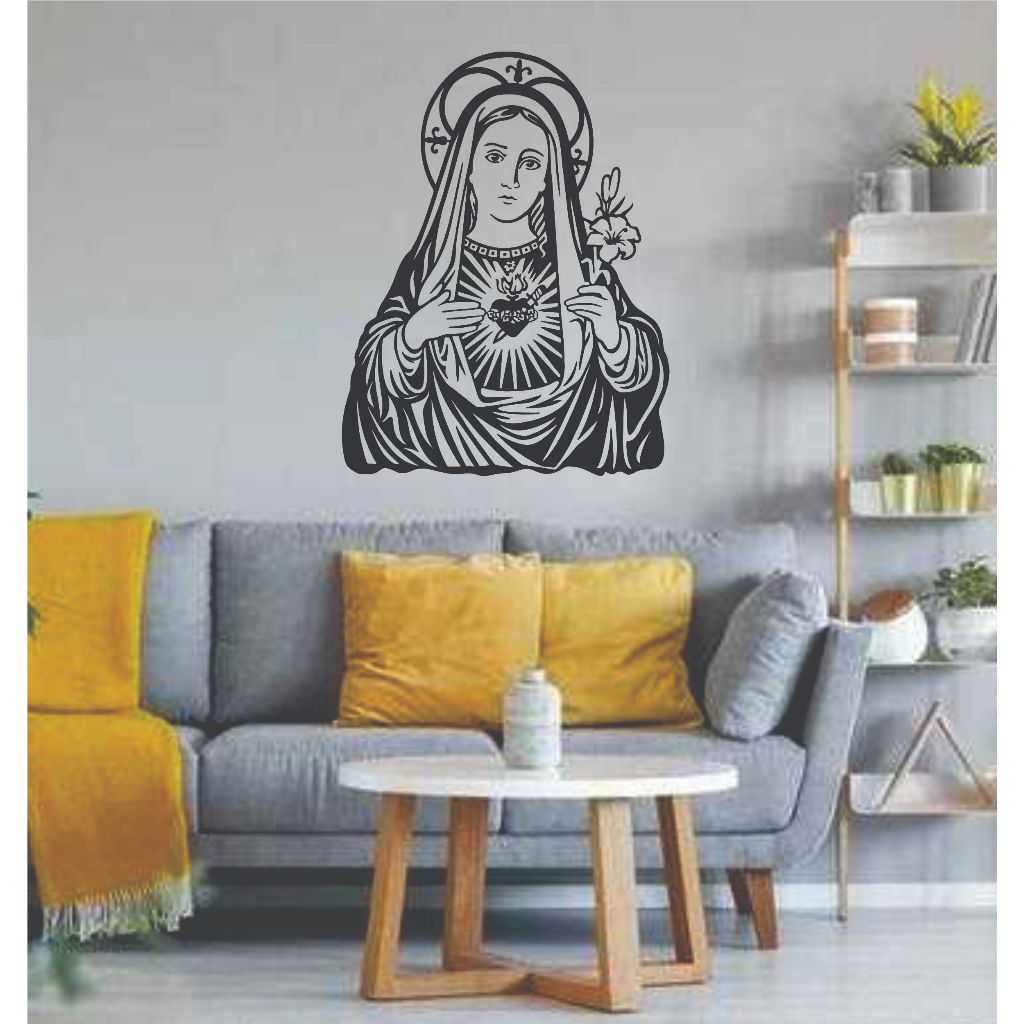 Jual WALL CUTTING STICKER DINDING CUSTOM BUNDA MARIA KACA QUOTE KUTIPAN ...