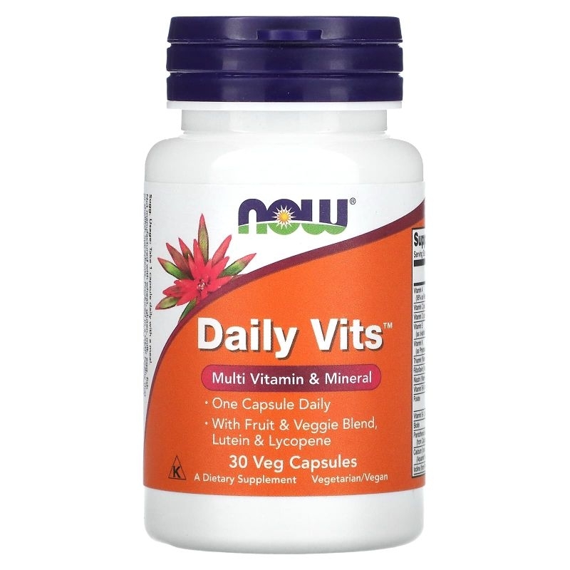 Jual Now Foods Daily Vits, Multi Vitamin & Mineral, 30 Veg Capsule ...