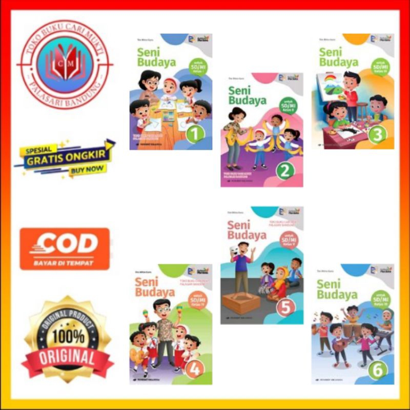 Jual BUKU SENI BUDAYA UNTUK SD/MI KELAS 1.2.3.4.5.6.KURIKULUM MERDEKA | Shopee Indonesia