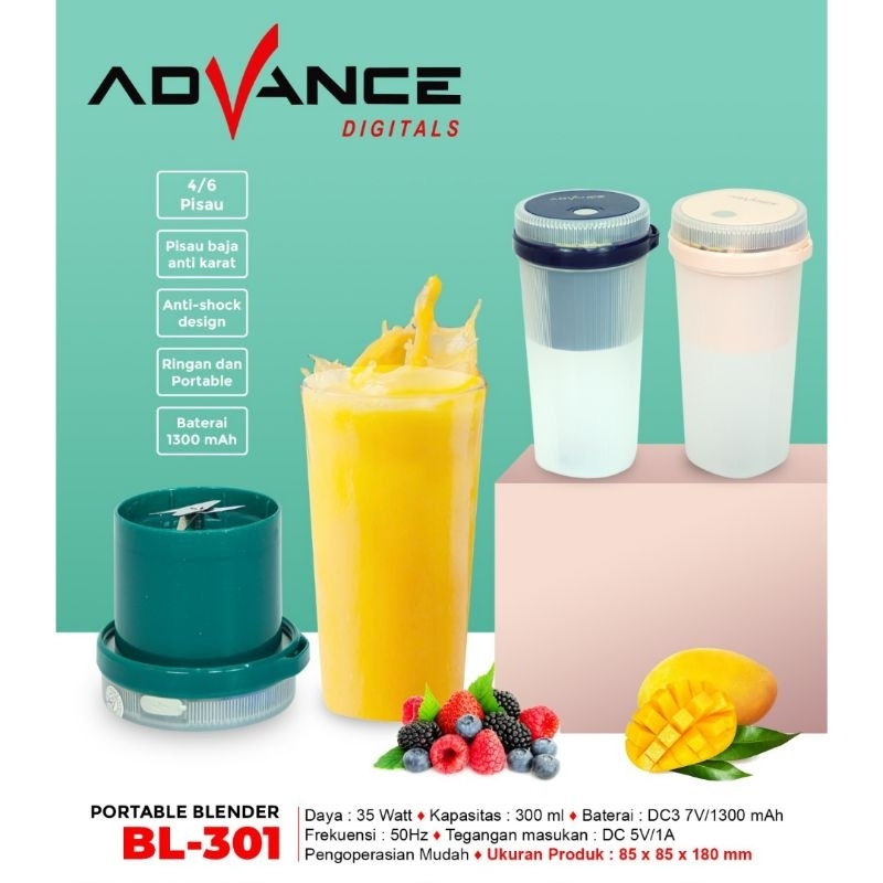 Jual ADVANCE BLENDER PORTABLE BL-301 | Shopee Indonesia
