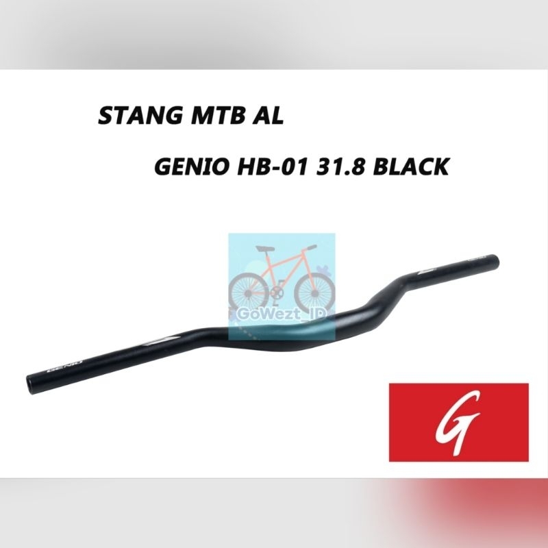 Jual Stang Handlebar Alloy Sepeda Oversize 31.8 Genio Low Rise Hitam MTB Gunung | High Quality ...