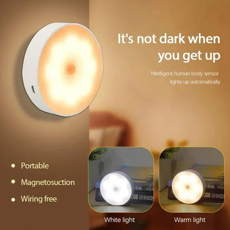 Jual LIVETECH Lampu Sensor Gerak Magnetic Motion Sensor LED/Lampu tidur ...