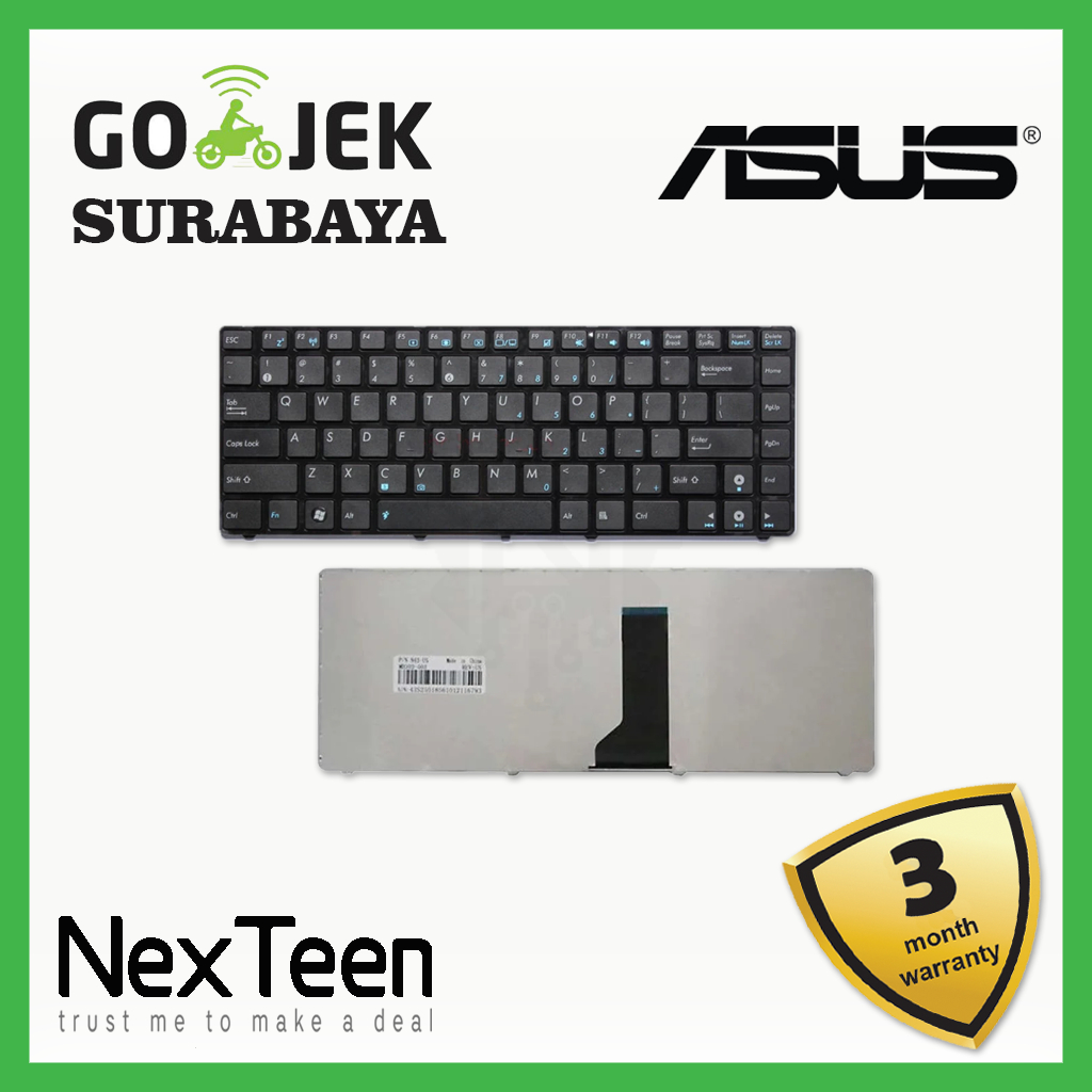 Jual Original Keyboard Laptop Asus A43 A43E A43F A43U A43S A43SD A43SJ A84 K43 K43SJ X43U A44H ...