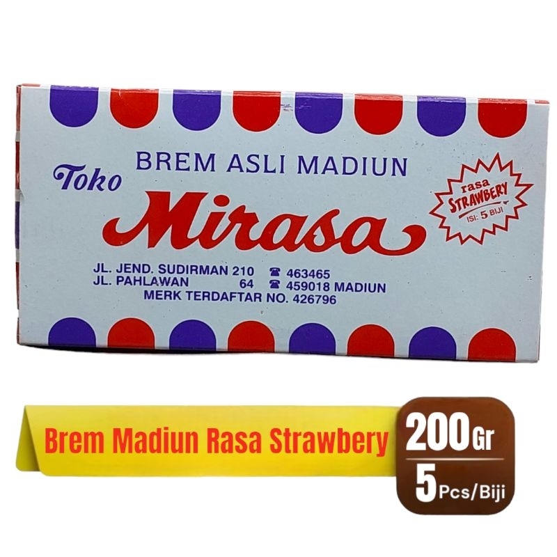 Jual Brem Madiun Mirasa Rasa Strawbery Oleh Oleh khas kota madiun ...