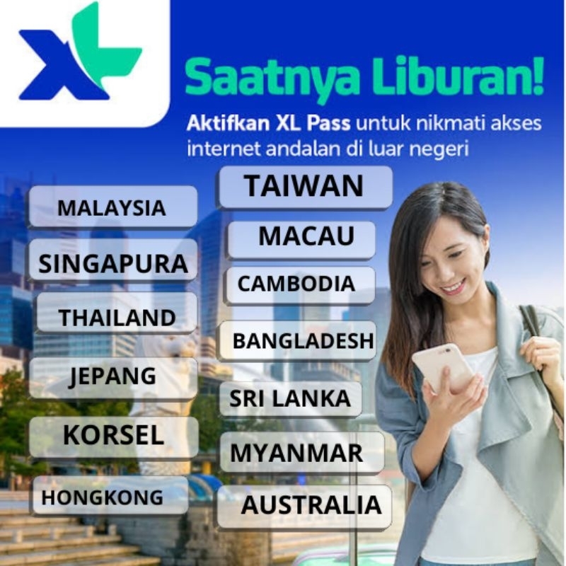 Jual PAKET DATA ISI ULANG ROAMING XL PAS ASIA AUSTRALIA EROPA DLL BISA ...