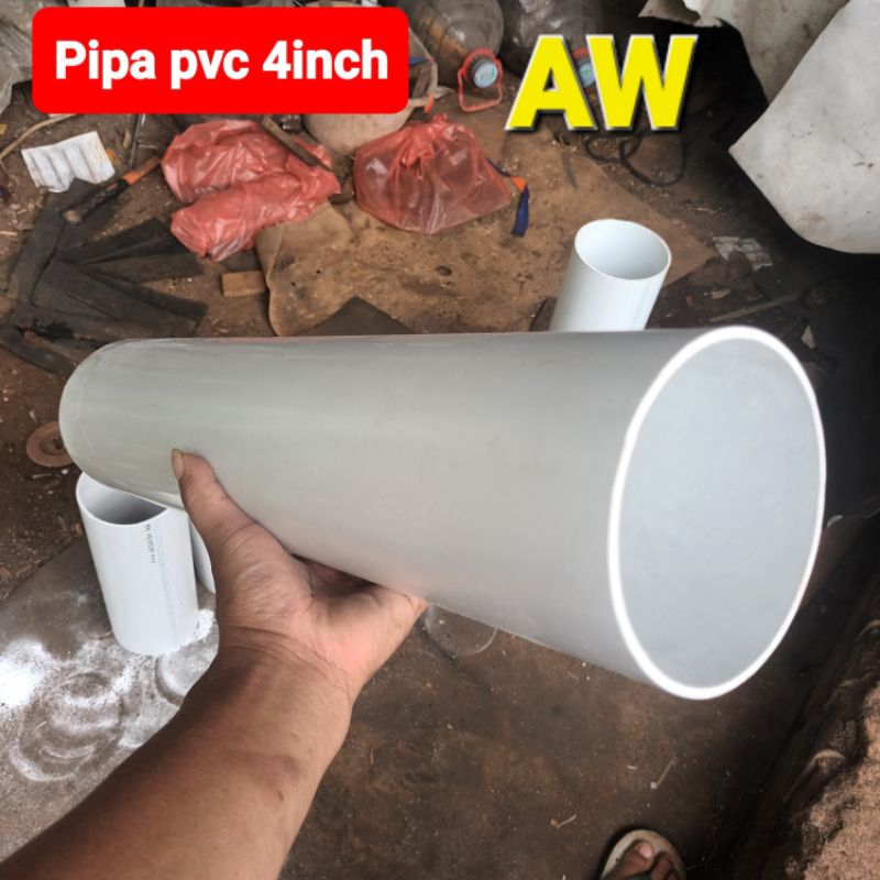 Jual Pipa pvc tipe AW 4inch panjang 50cm | Shopee Indonesia