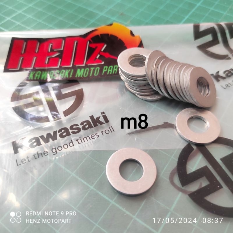 Jual washer plat ring aluminum oli gardan matic dan baut tap radiator ...