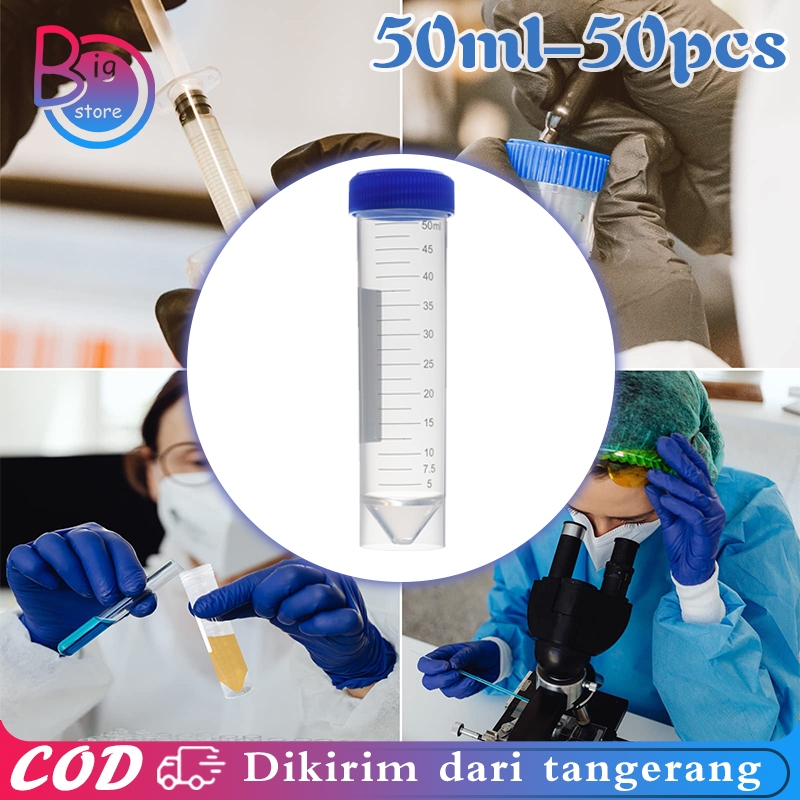 Jual Isi 50pcs Tabung Centrifuge 50ml Tube Sentrifuge Centrifuge Tube ...