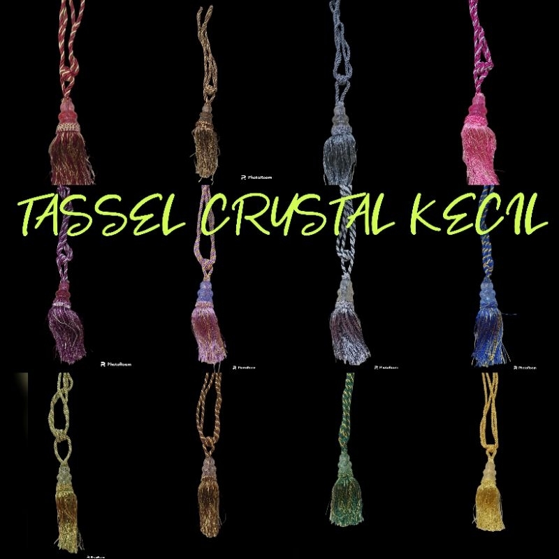 Jual Tesel Tasel gorden Tassel KRISTAL KECIL tali pengait gordyn tasel ...