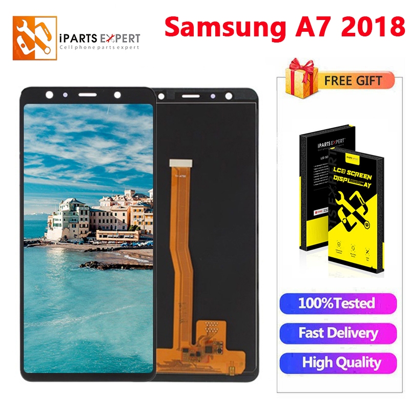 Jual IPARTSEXPERT LCD HP For Samsung Galaxy A7 2018 A750 Original Set Touch Screen Set Layar ...