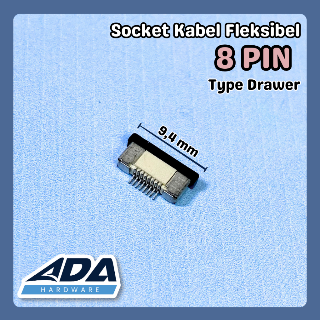 Jual Konektor Soket Kabel Flexible 8 Pin Tipe Drawer Pitch 0,5 MM ...