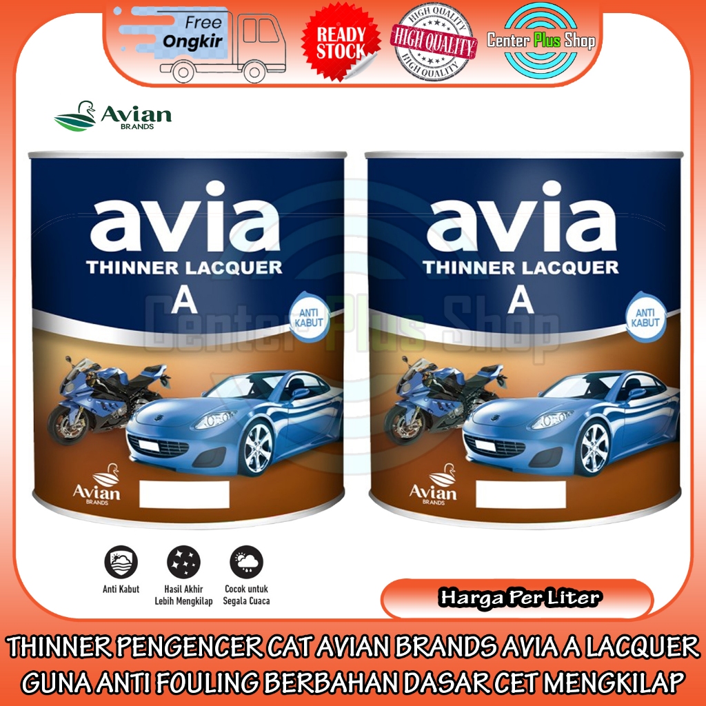 Jual THINNER TINER AVIAN AVIA A 1 LTR THINNER LACQUER PENGENCER CAT SYNTHETIC TENER THINER ...