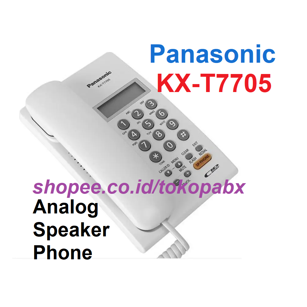 Jual Telepon Panasonic KX-T7705 Analog Speaker Phone Display untuk ...
