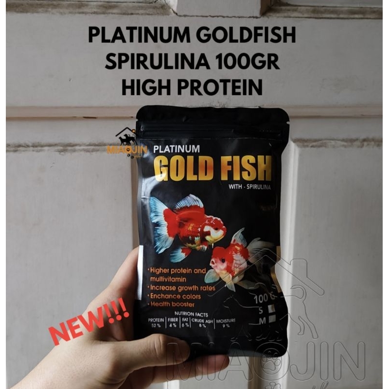 Jual PLATINUM GOLDFISH 100gr - High Protein Spirulina Color Growth ...
