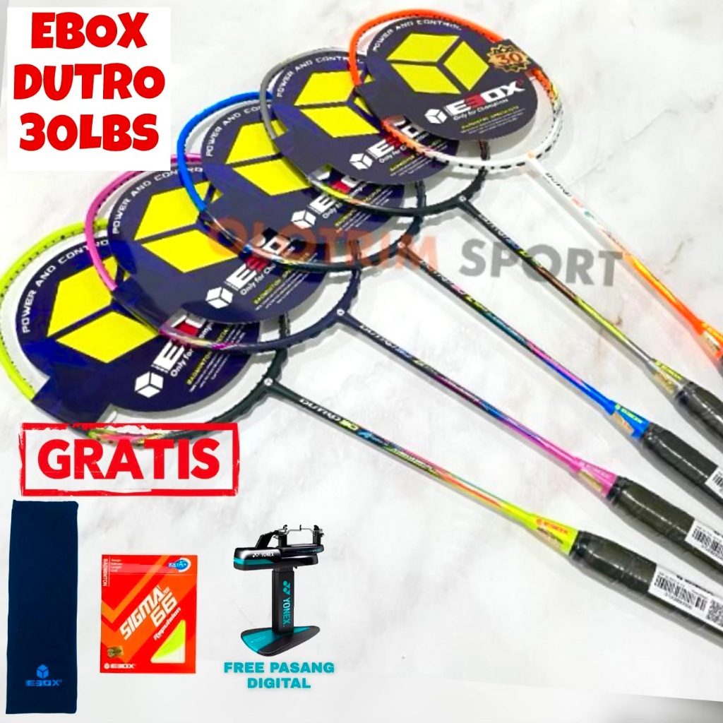 Jual Raket Badminton EBOX DUTRO 30 ii 2 30lbs ASTRO 26 Maxtro 35 ...