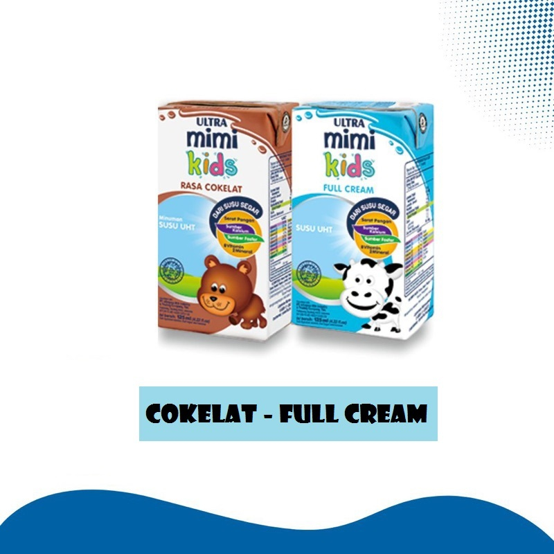Jual Ultra Mimi Susu UHT Chocolate / Full Cream 125 ml | Shopee Indonesia