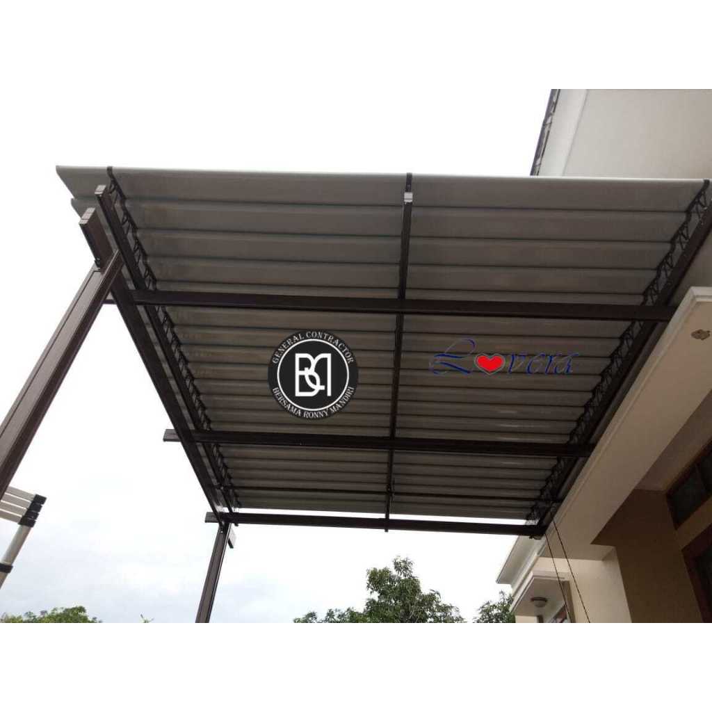 Jual Atap Buka Tutup Aluminium Lovera | Shopee Indonesia